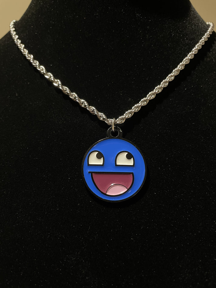 Azure Epic Face Necklace – Cyber Chic