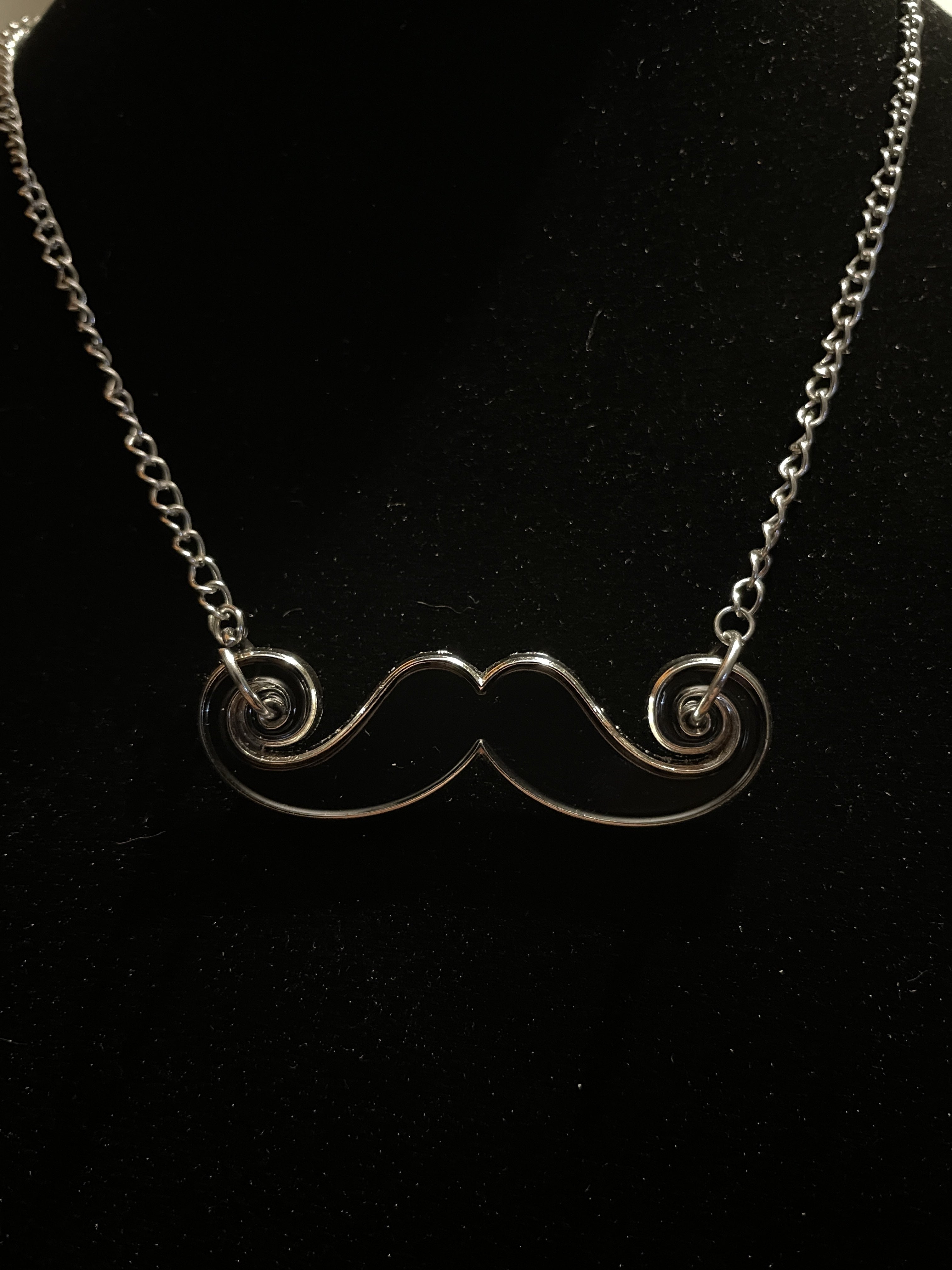 Black Mustache Necklace – Cyber Chic