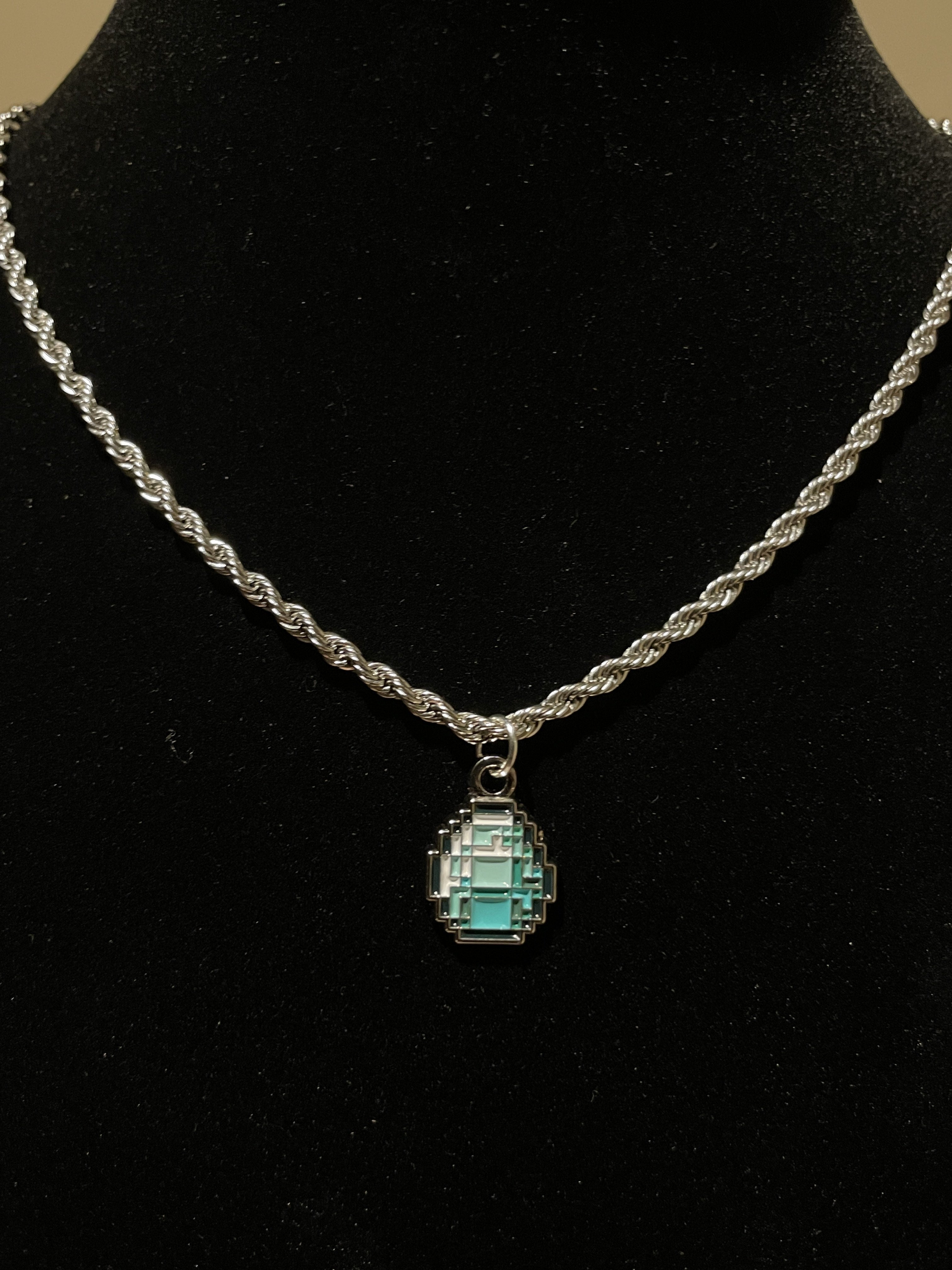 Chrome Diamond Necklace – Cyber Chic